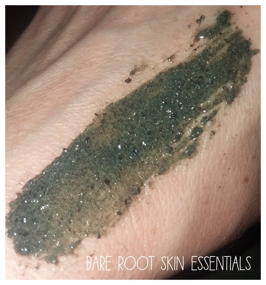 Spirulina and Seaweed Dead Sea Salt Clay Facial Mask – BARE ROOT Skin ...